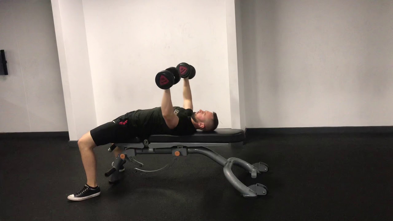 Flat DB Press - Elbows Out - YouTube