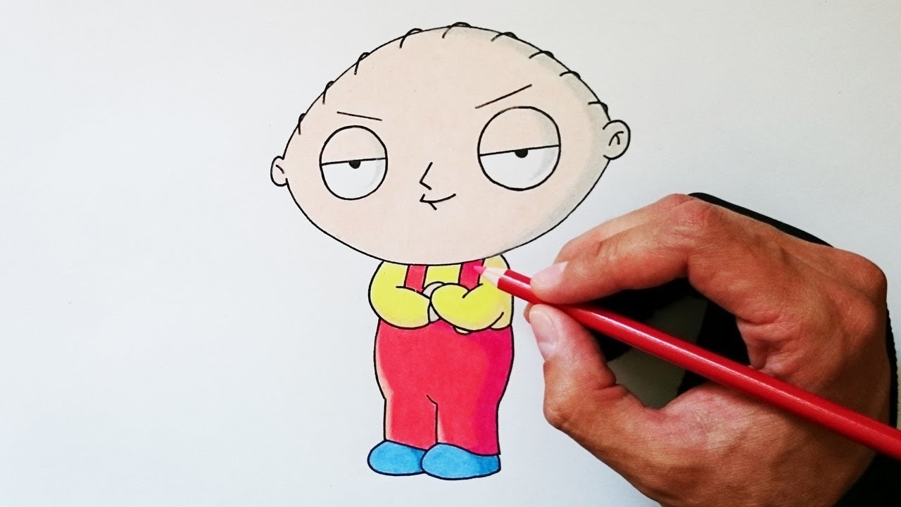 Cómo dibujar a Stewie explicado paso a paso - How to draw Stewie step ...