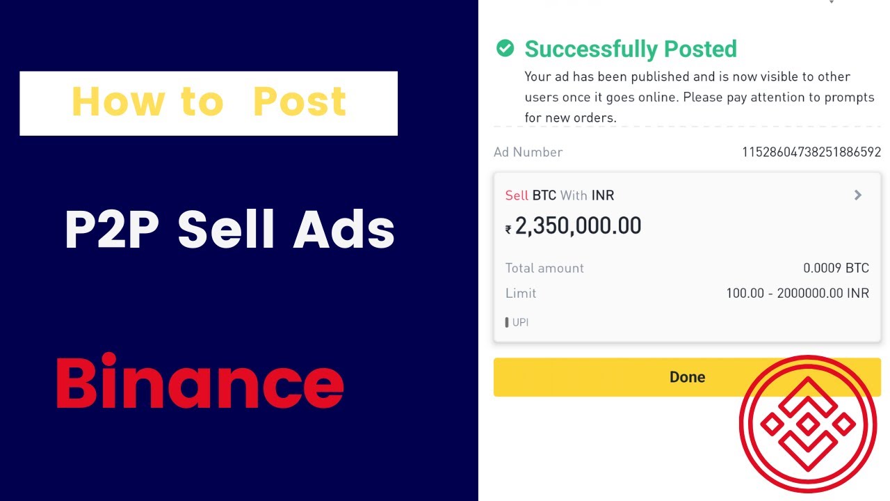 How To Post Sell Ads In Binance 2024 | Binance me Khud ka Post kaise ...