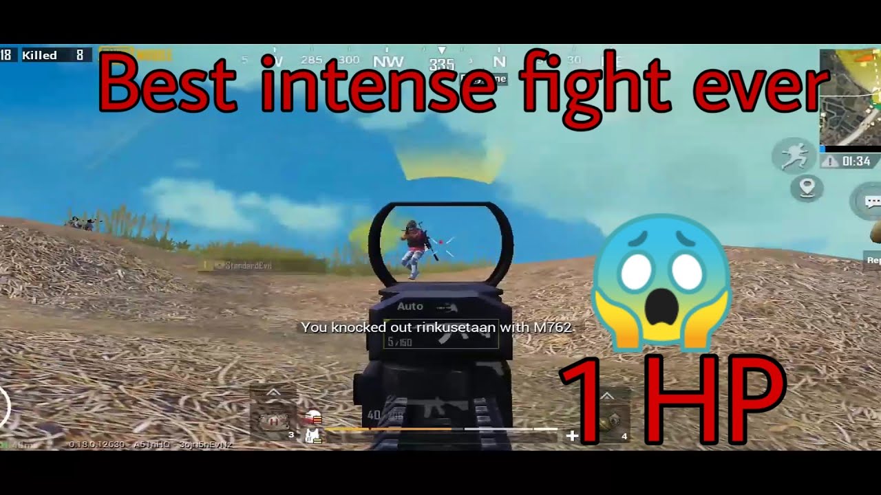 Best intense fight ever | pubg mobile - YouTube
