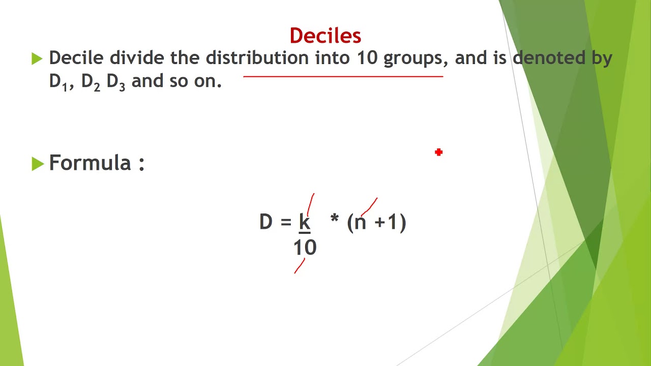 Statistics Decile in English Saima Academy - YouTube