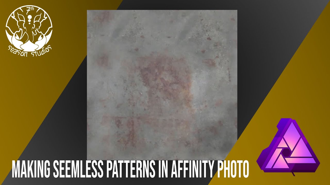 Making seamless patterns in Affinity Photo - YouTube