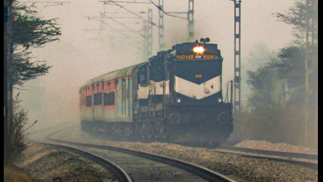 [400th Upload] - ABR ALCo twins WDM3A+WDM3A Ashram Express Smashing ...