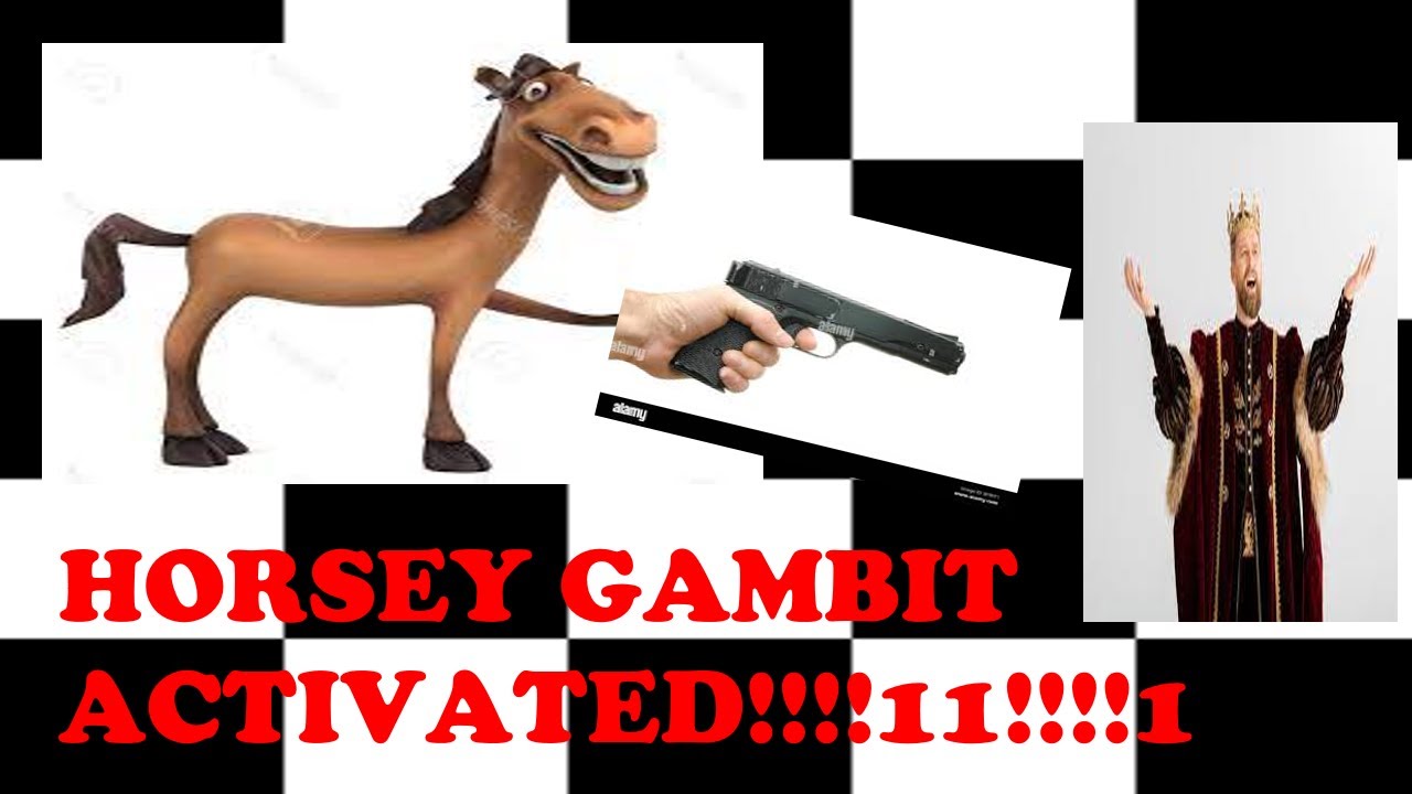 how to win chess with the horsey gambit - YouTube