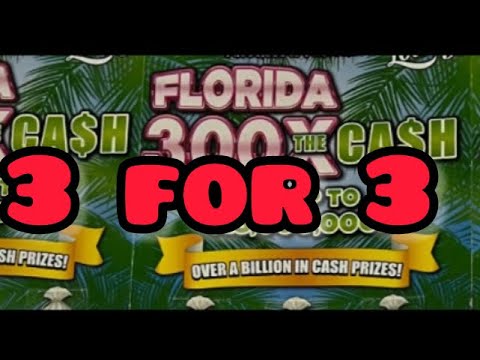 👑🤷‍♂️👑 3 for3 fl lottery 300x the cash profit session #floridalottery # ...