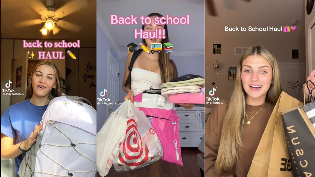 Back to school haul🩷 - TikTok compilaton - YouTube