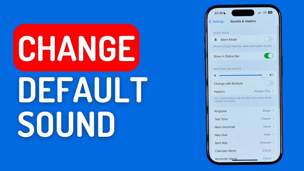 How to Change Default Notification Sound and Haptics on iPhone - YouTube