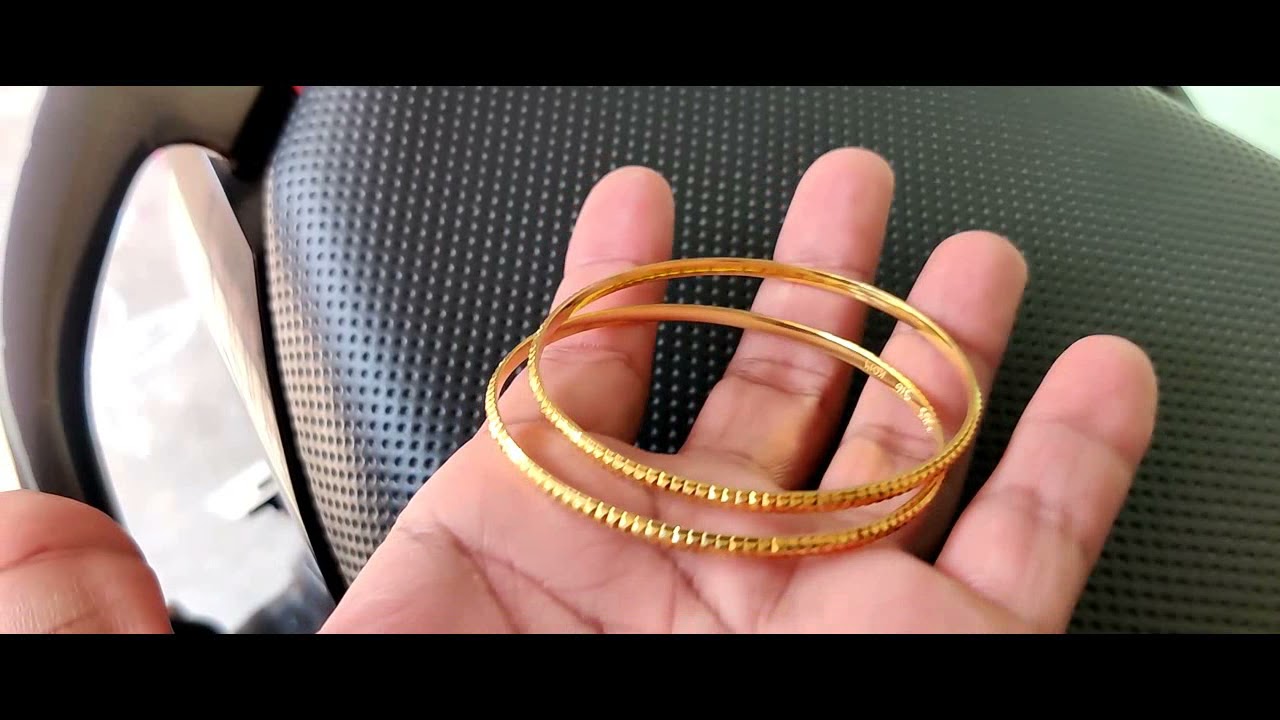 24 Grams Gold Bangles Designs for Married Women | Girls - YouTube