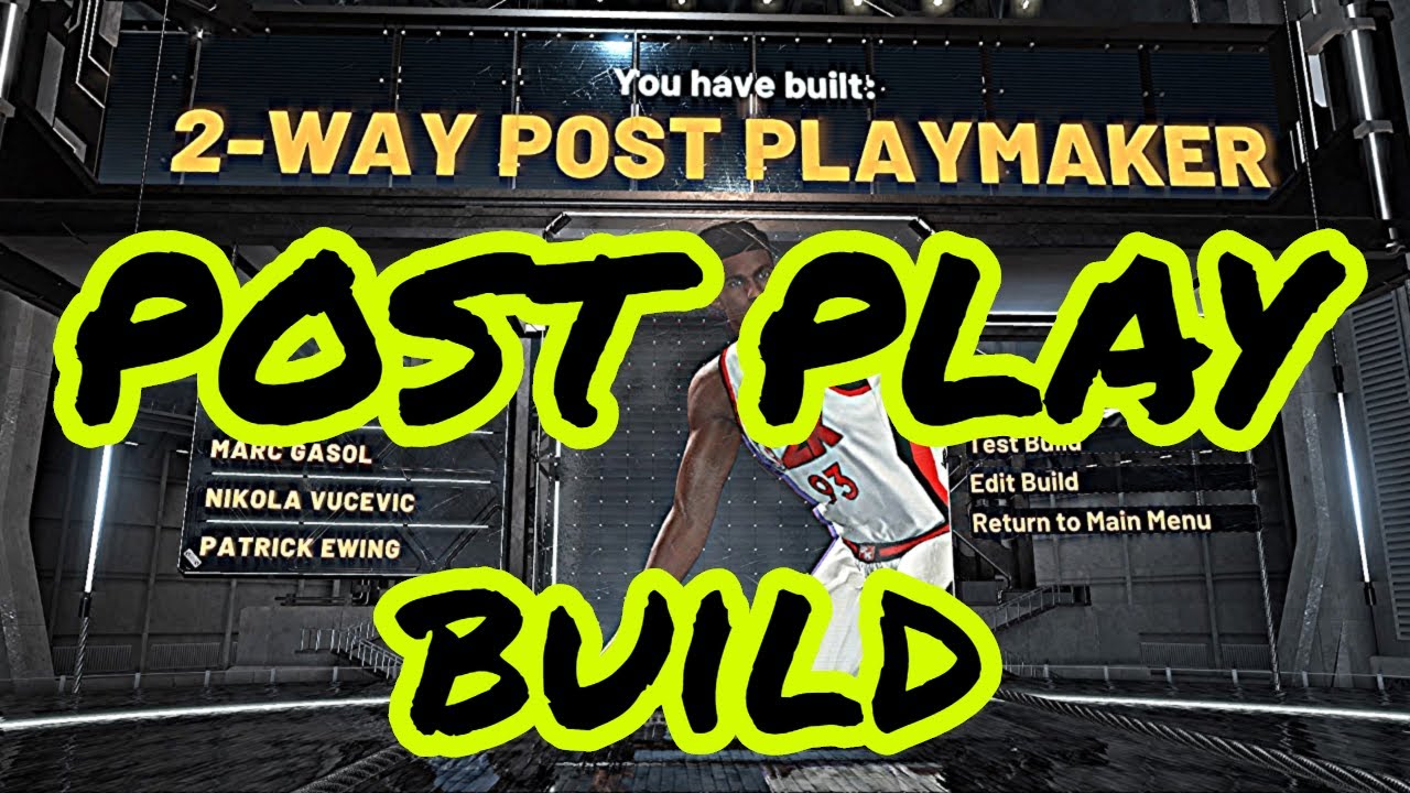 BEST 2 WAY POST PLAYMAKER CENTER BUILD ON NBA 2K20 - YouTube