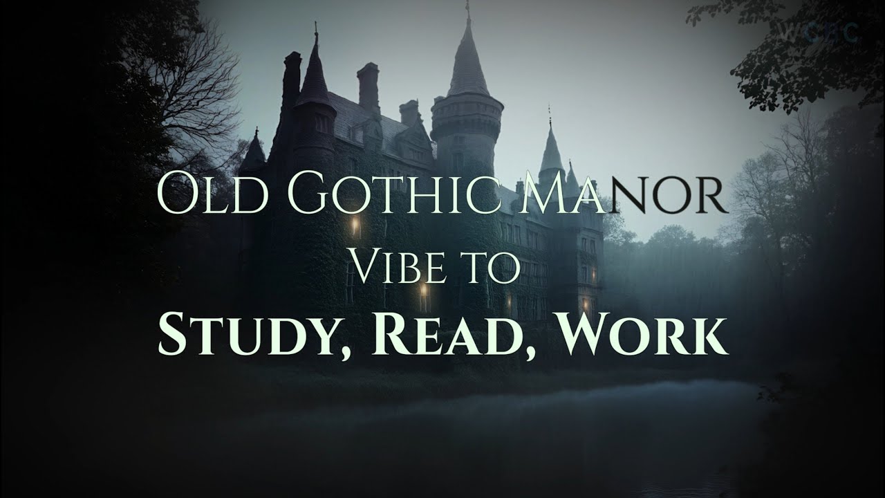 🖤Vibe Dark Academy for Beginners🖤Old Gothic Manor🖤🖤Atmosphere to Study ...