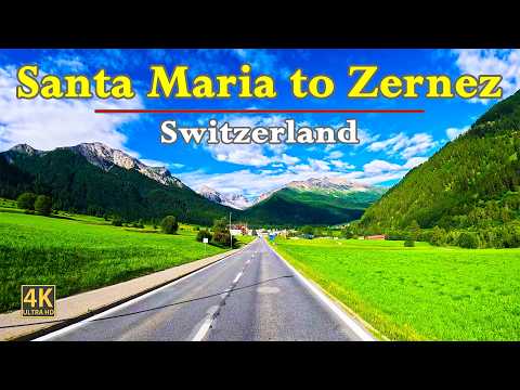 Santa Maria to Zernez In Switzerland 🇨🇭 | Scenic Drive In Stunning 4K | POV Driving