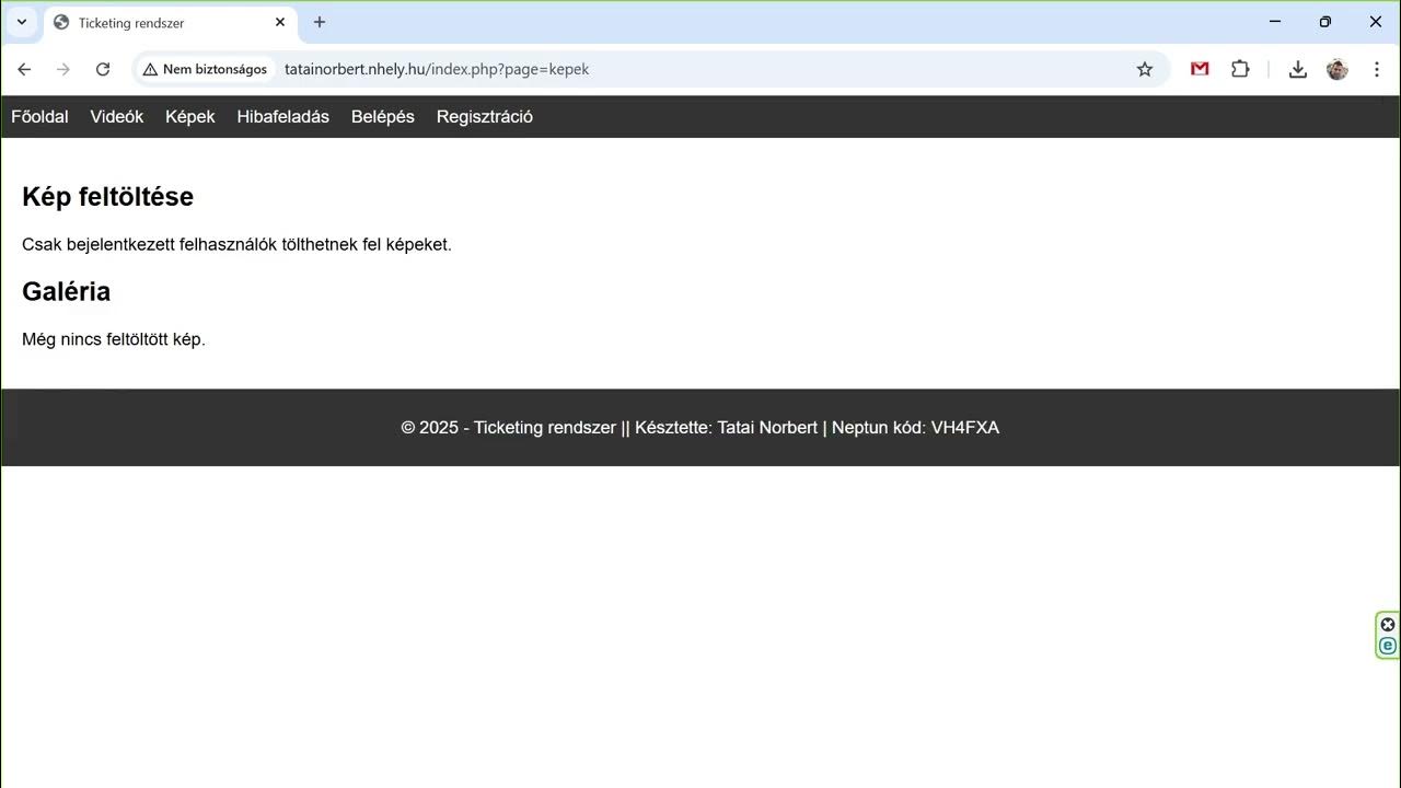 Webprog beadandó - YouTube