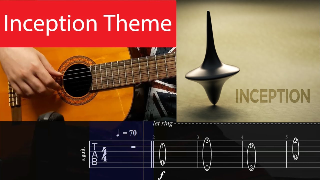 Inception Time Guitar Lesson With Simple & Free Tab - YouTube