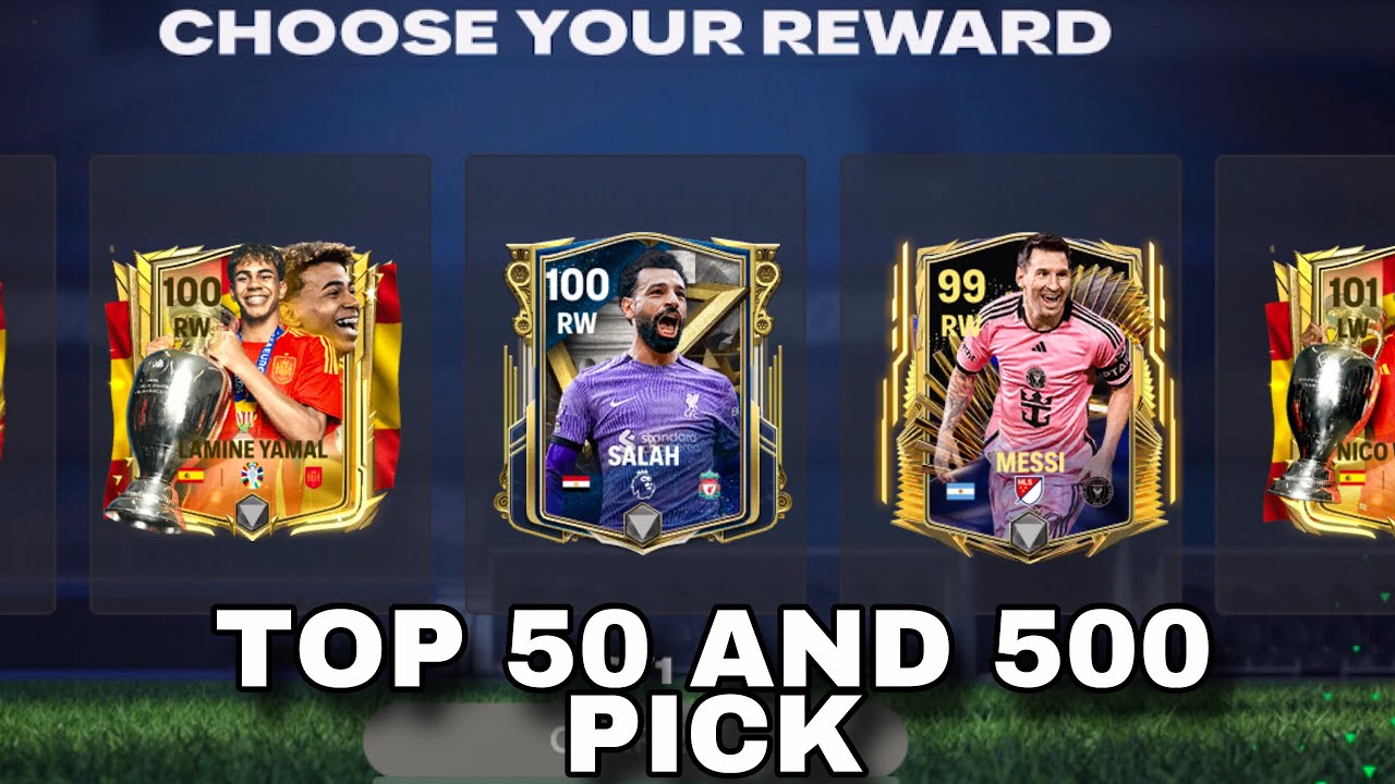 TOP 50 AND TOP 500 PICKS IN FC MOBILE - YouTube