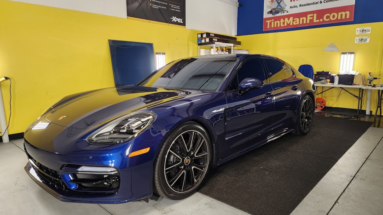 How to properly Tint the Windows on a Porsche Panamera with Xpel Prime ...