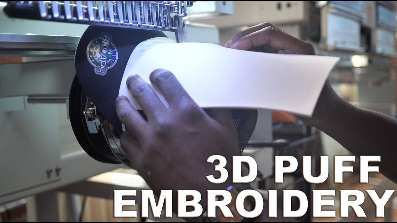 3D Puff Embroidery Demonstration - YouTube