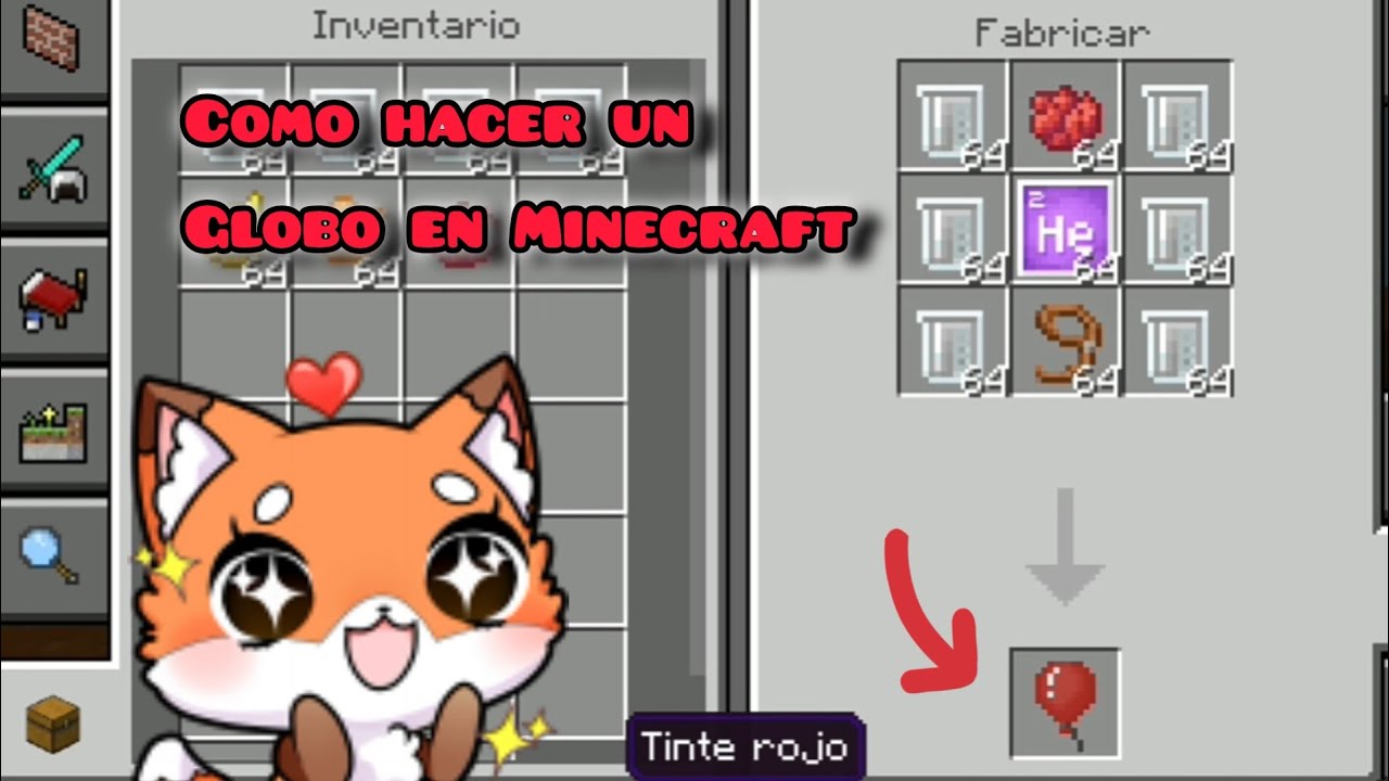 cómo hacer un globo en Minecraft #tutorial - YouTube