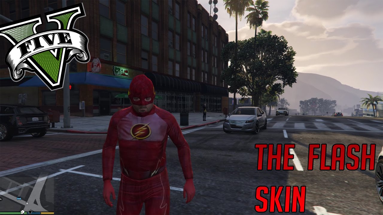 GTA V Mods - The Flash Skin Mod (PC) - YouTube