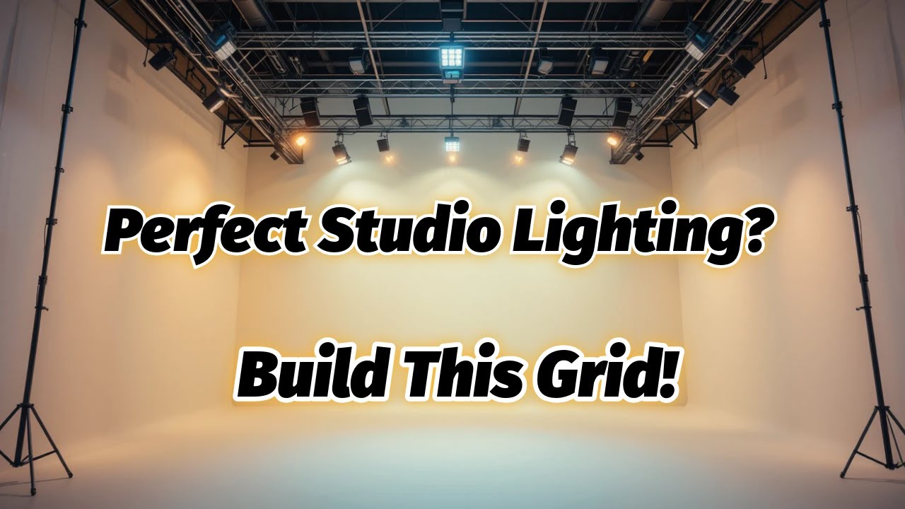 How to Build a DIY Overhead Lighting Grid for Your Studio! 💡🎥 Perfect ...