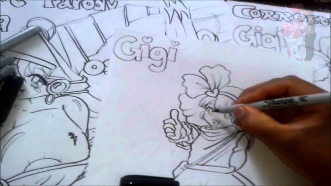 How to Draw a GIGI LA MAMI DE SAKURA CARD CAPTOR / BODY XDB - YouTube