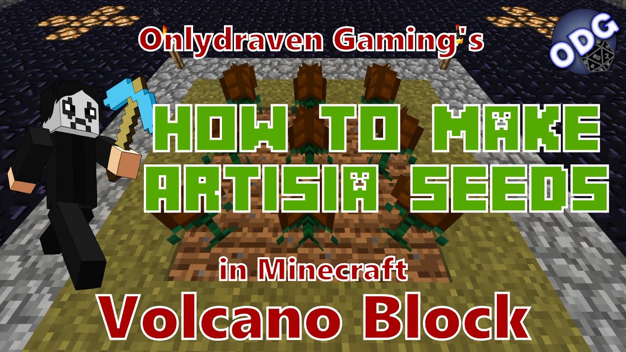 Minecraft - Volcano Block - How to Make and Use Artisia Seeds - YouTube