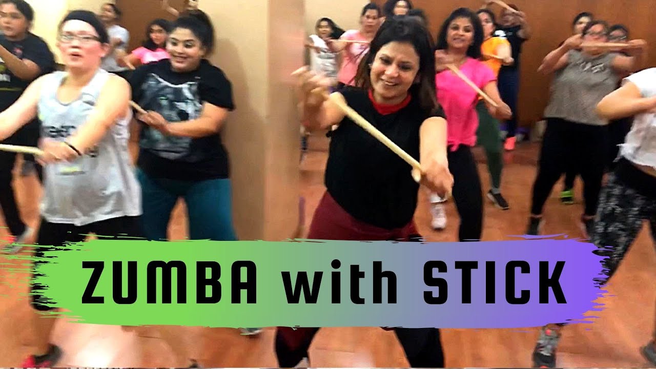 Zumba with Stick | #FWU #UrviTrehan #ZumbaFitness #CardioZumba # ...