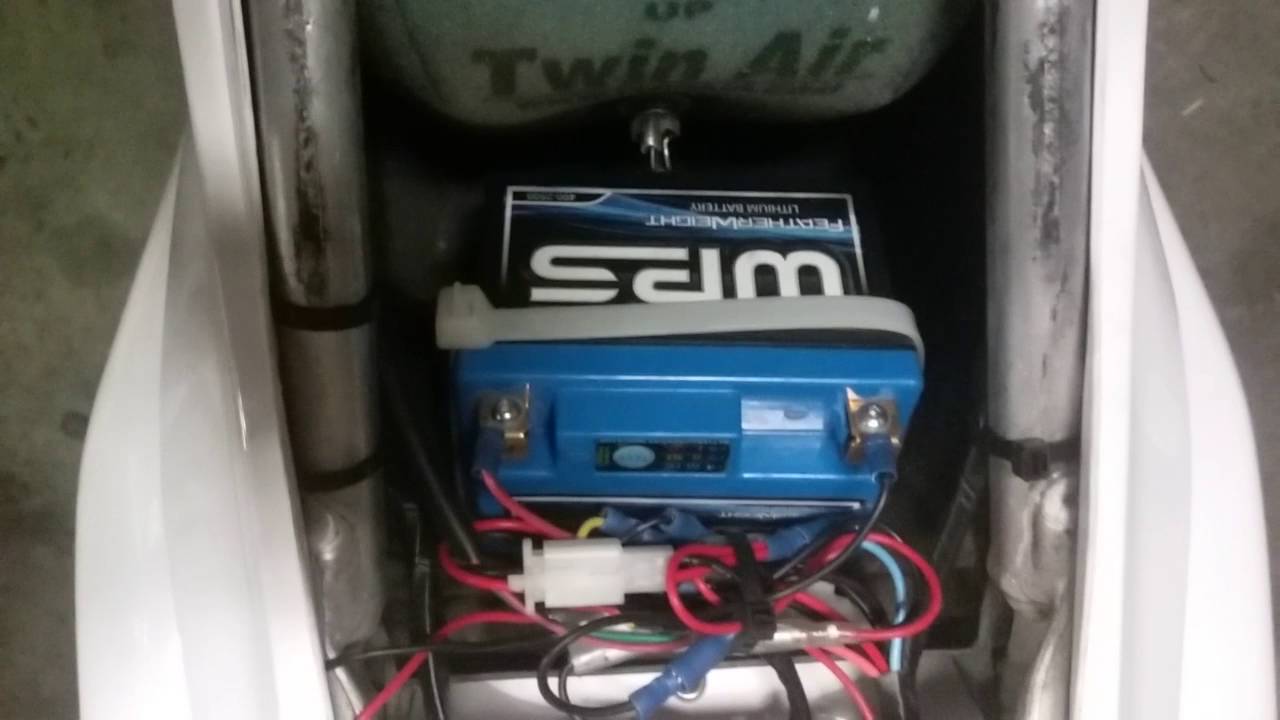 2013 crf450r trail tech lighting kit battery issues - YouTube