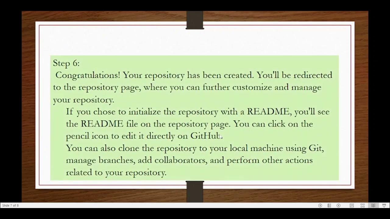 How To Create A Github Repository Youtube