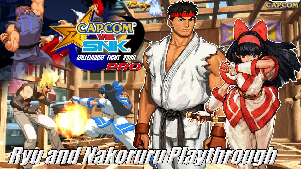 Capcom vs. SNK PRO (Dreamcast) - Ryu and Nakoruru Arcade Playthrough ...