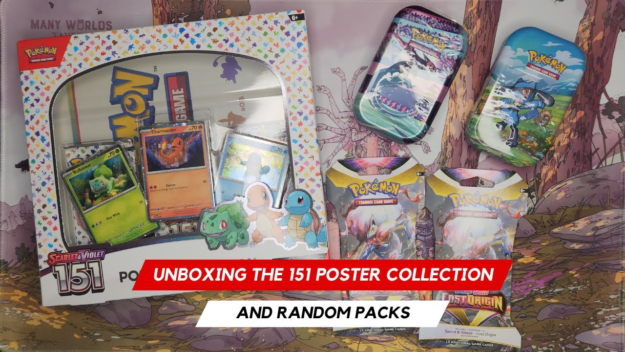 Unboxing the 151 Poster Collection (and Random Packs) | MigsTCG - YouTube