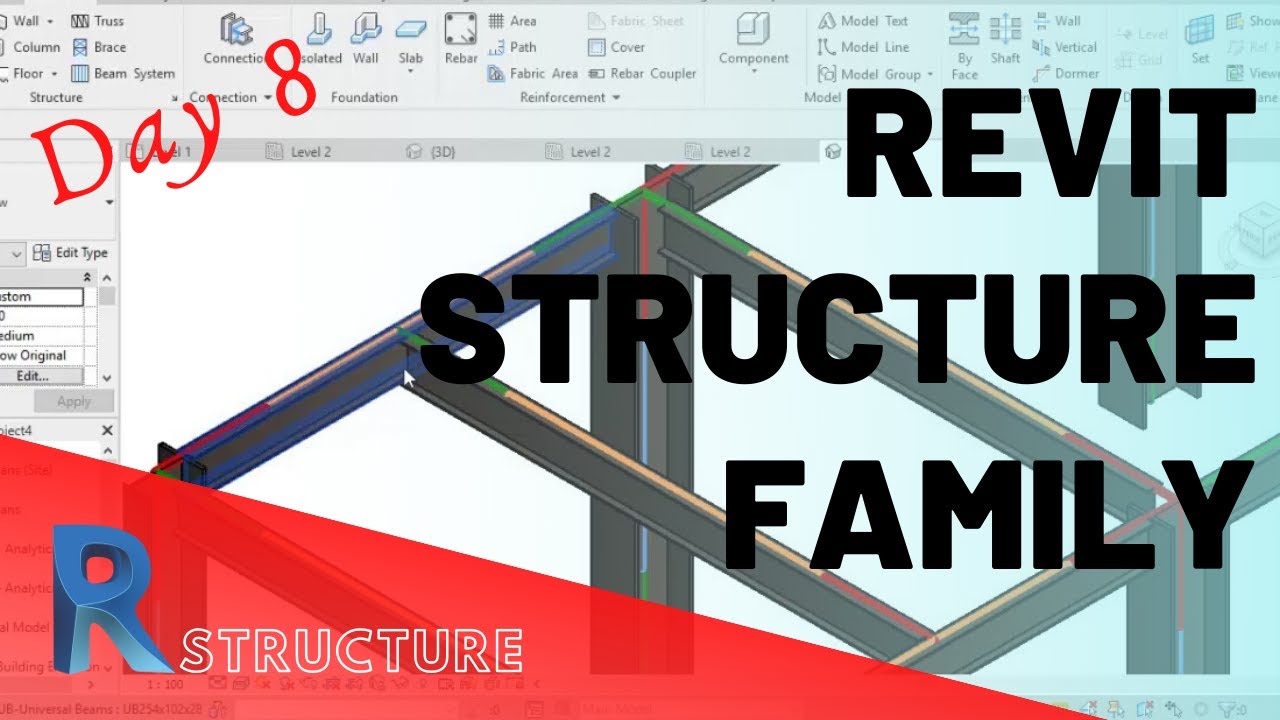 Revit Structure | Family (Parametric) | Day 8 |By- Akash Pandey| - YouTube