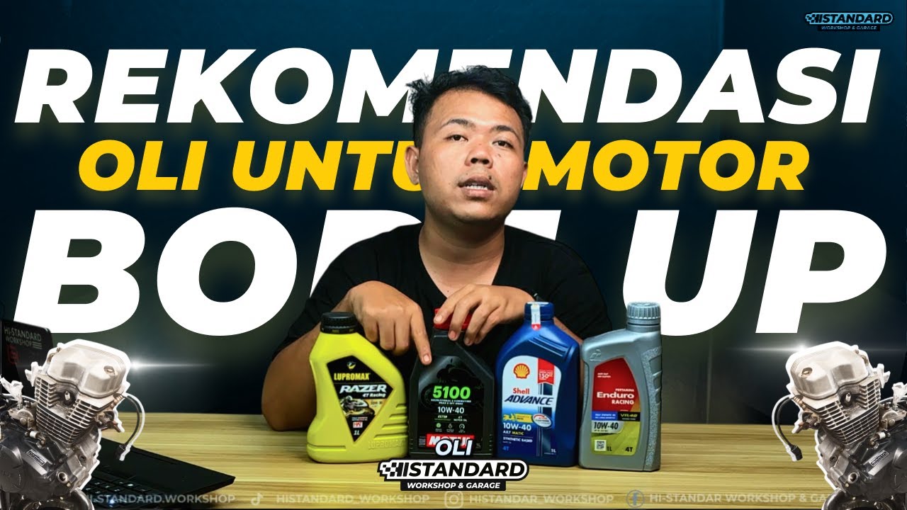 REKOMENDASI BEBERAPA OLI UNTUK MOTOR BORE UP SESUAI KEBUTUHAN #crf # ...