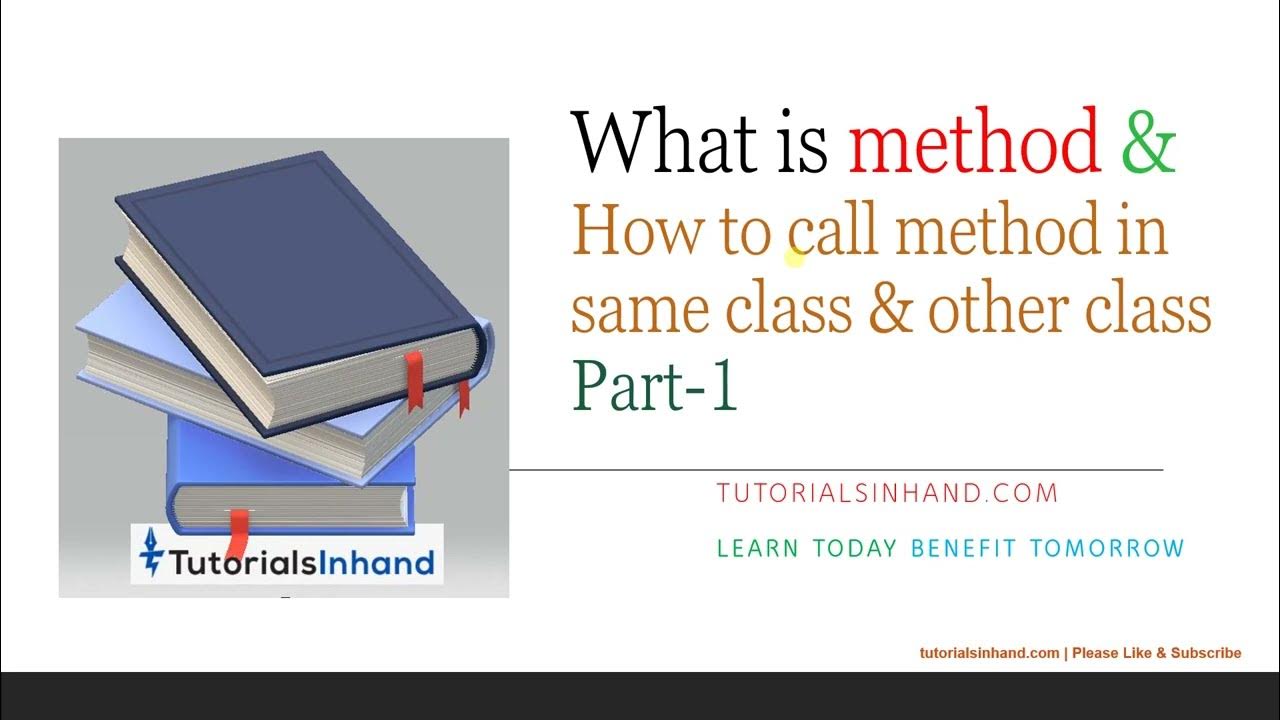 What is method? | call static and non static method of same class - YouTube