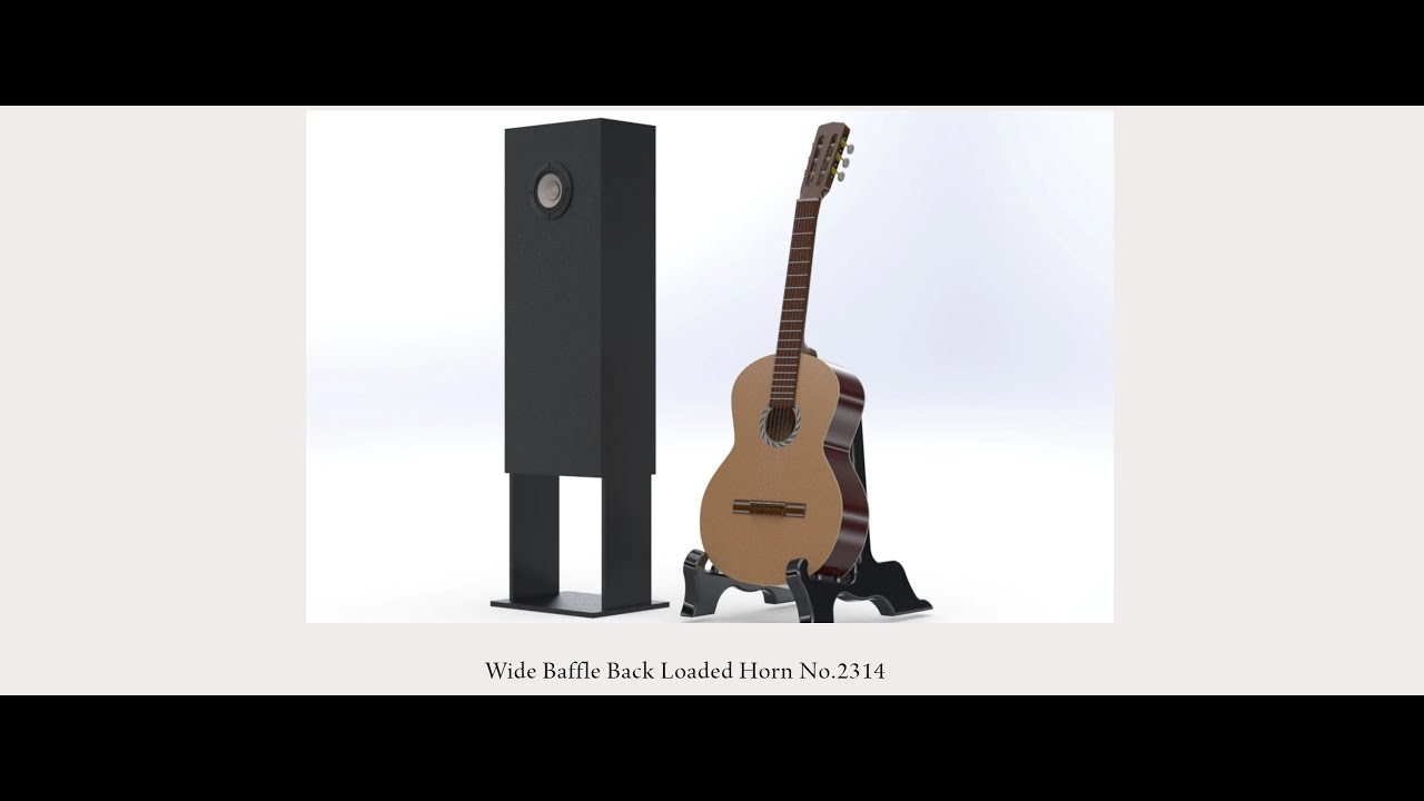 Wide Baffle Back Loaded Horn No.2314 - YouTube