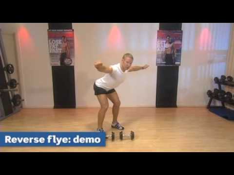 Reverse flye exercise - YouTube