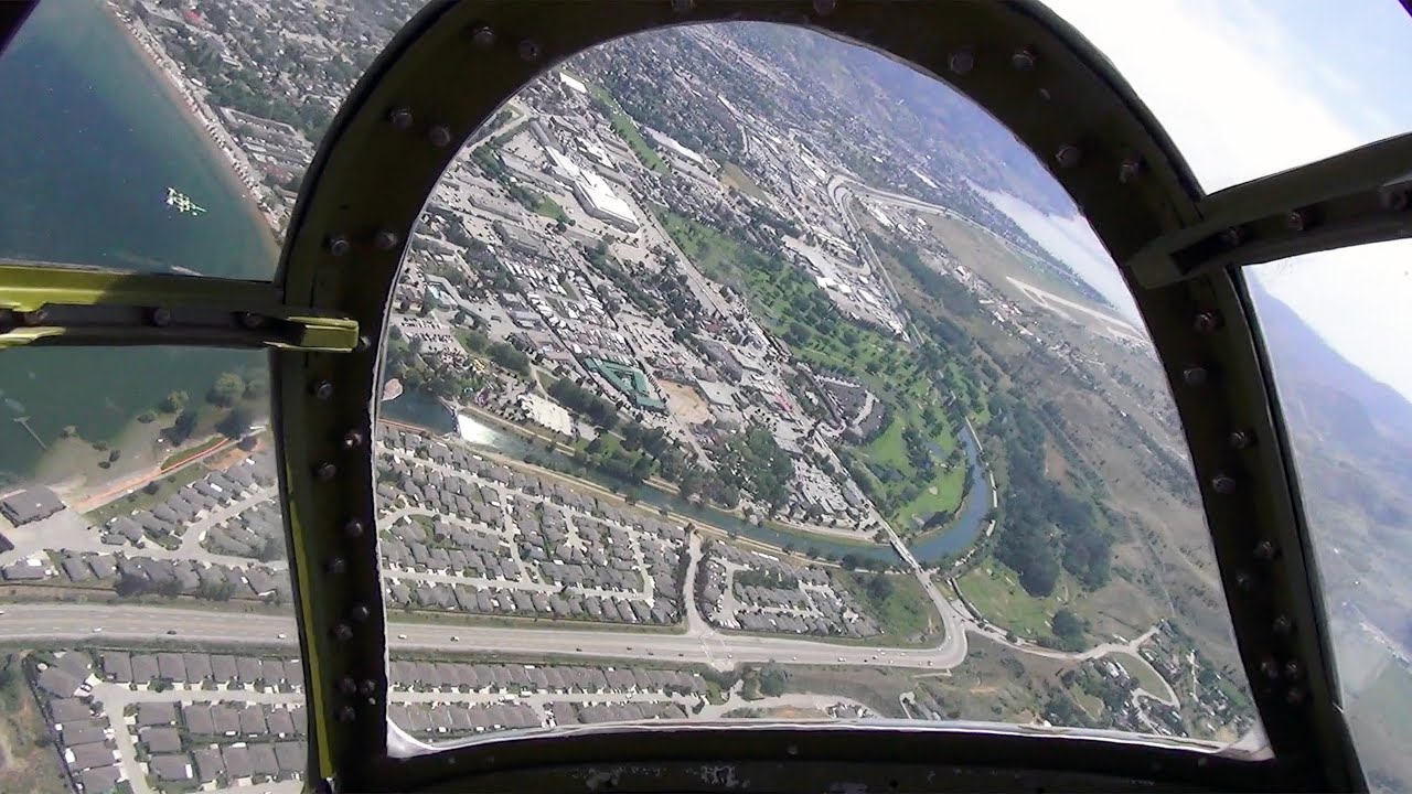 Flying in the back of the B-25 Mitchell Bomber "MAID IN THE SHADE ...