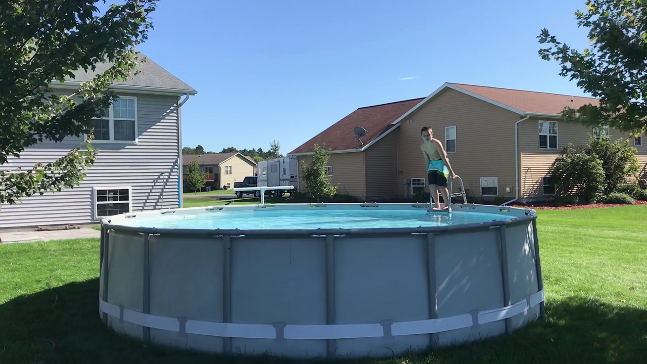 Ice cold pool challenge - YouTube