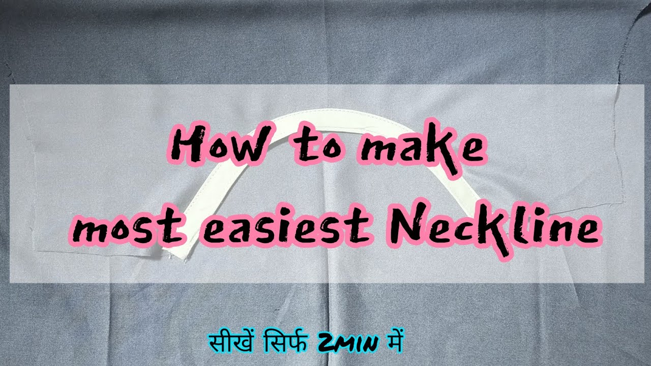 💯😯Neckline बनाने का इतना आसान तरीका | neckline | neckline cutting and ...