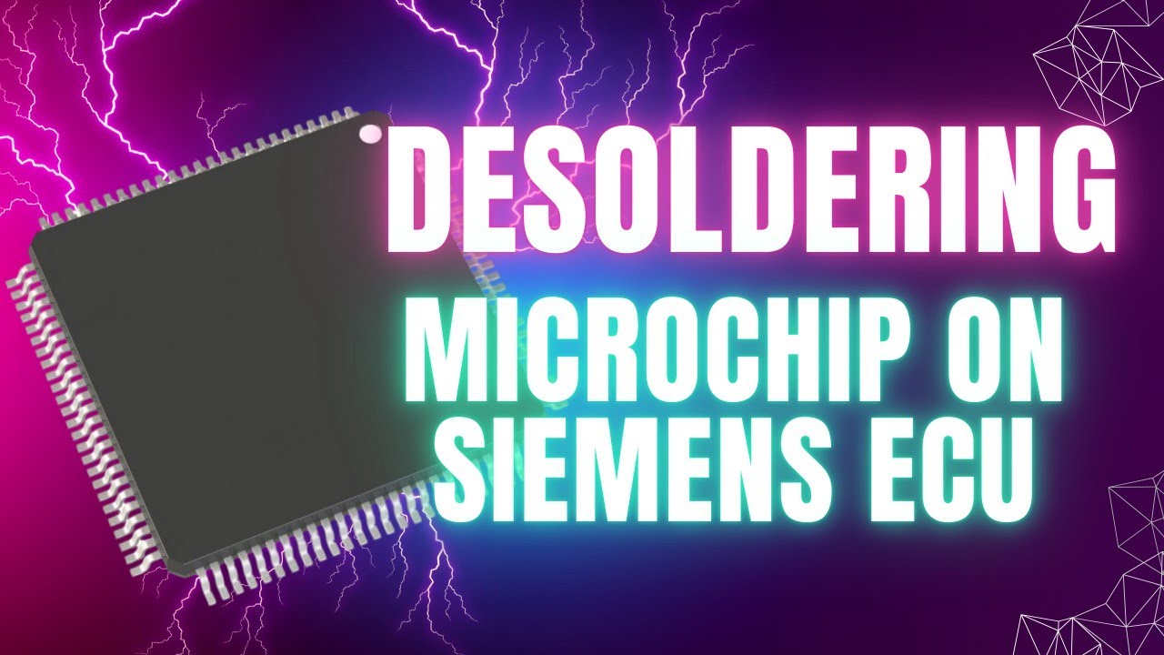 Desolder and solder micro chip on siemens ecu board - YouTube