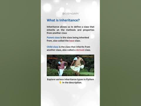 what is inheritance in programming #silentcomedy #funny #python # ...