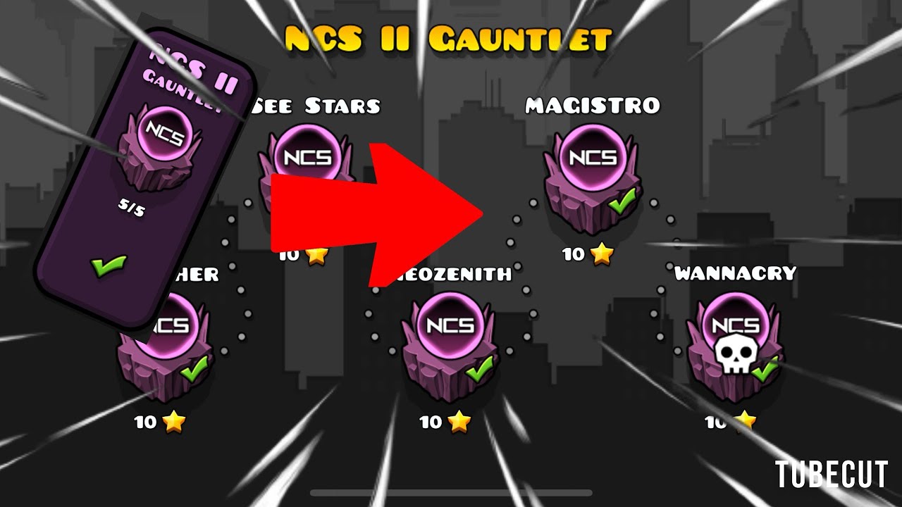 NCS II Gauntlet Complete! - Geometry Dash 2.206 - YouTube