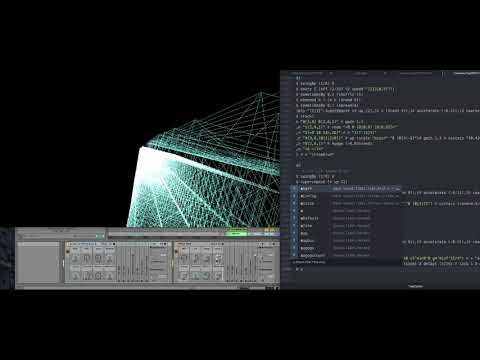 TidalCycles and openFrameworks and Ableton Live performance / moistpeace - YouTube