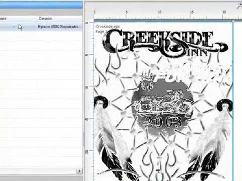 Printing separations from CorelDraw with FilmMaker RIP - YouTube
