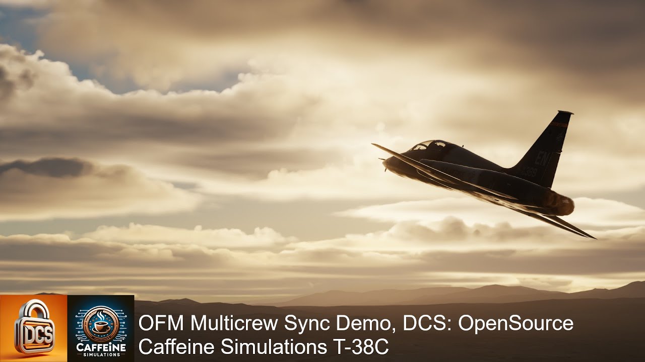 DCS: T-38C Multicrew Sync Tech Demo - YouTube