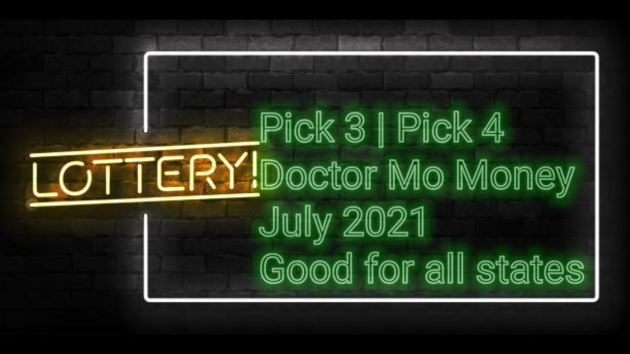 Pick 3 | Pick 4 | Doctor Mo Money Booklet | July 2021 - YouTube