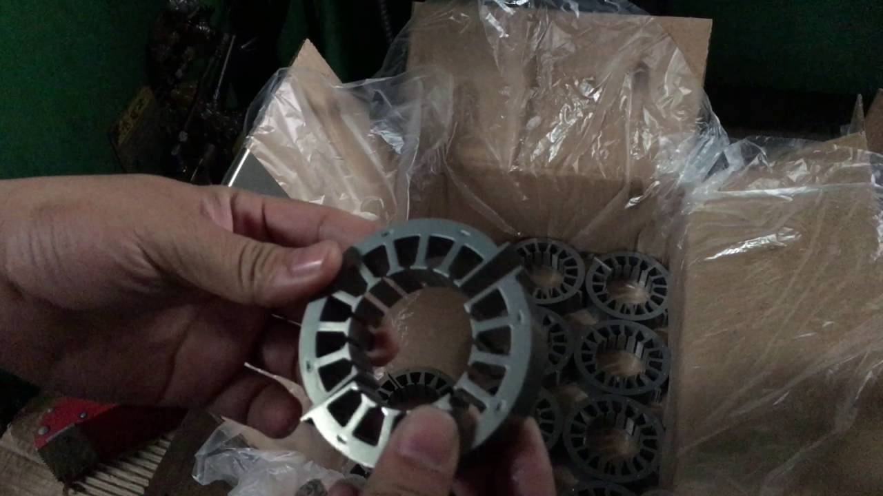 High speed stator stamping press line - YouTube