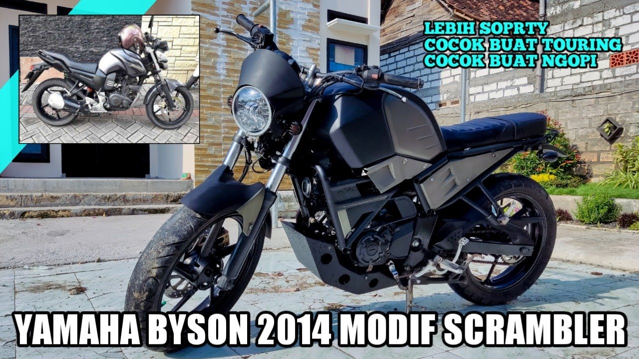 Byson 2014 Modifikasi Menjadi Scrambler || Simple tapi lebih kelihatan ...