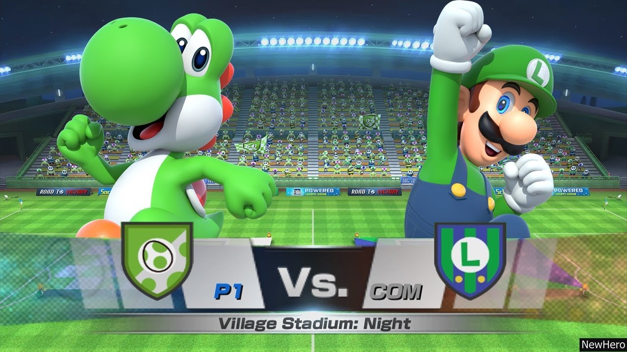 Mario Sports Superstars - Yoshi/Mario Vs. Luigi/Pink Gold Peach - YouTube