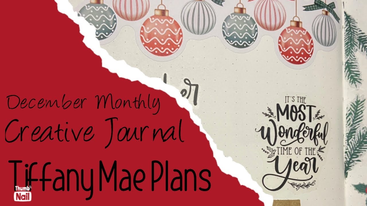 December monthly and calendar for my creative journal - YouTube