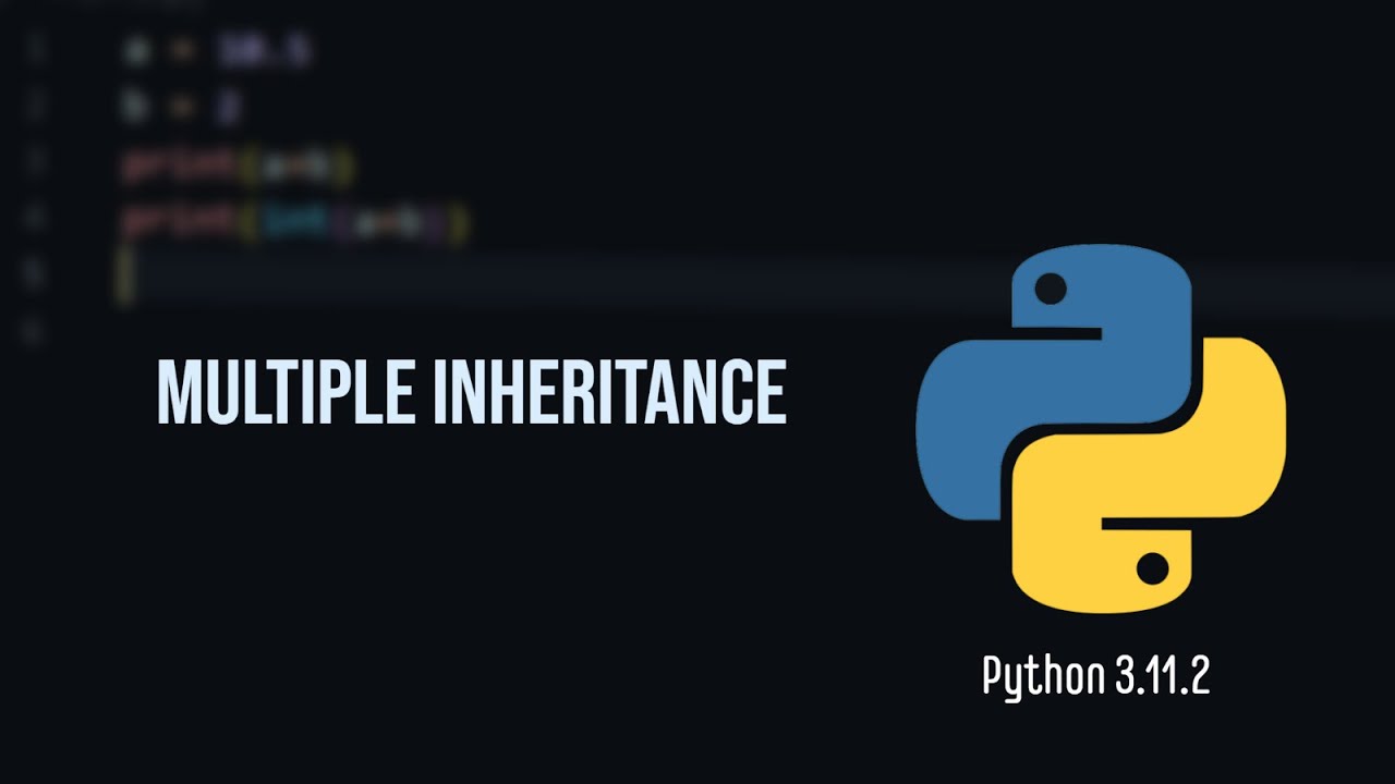 Python Tutorial 28 Multiple Inheritance Method Resolution Order 4316